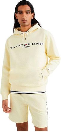 Tommy Hilfiger Herren Logo Hoody Kapuzenpullover, Lemon Twist, XL