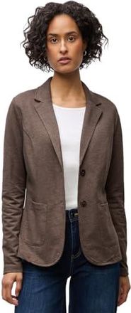 Street One 2116815 Blazer Basique, Dark Hazelnut Brown Mel, 40 Femmes