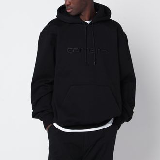Carhartt Work in Progress Schwarzes Kapuzen-Sweatshirt aus Baumwolle