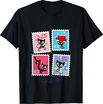 Pussy Deluxe Four Stamps Cat T-Shirt