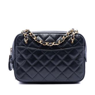 Chanel Sac bandouli&egrave;re vintage doccasion - Femme - Pre-owned - Noir - Taille: ONE Size