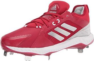 adidas Womens FV9039 Baseball Shoe, Power Red/Silver/White, 11.5