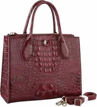 Generic Sac cabas pour femme en cuir dalligator v&eacute;ritable, v&eacute;ritable sac &agrave; main en cuir de crocodile exotique, sac bandouli&egrave;re pour femme