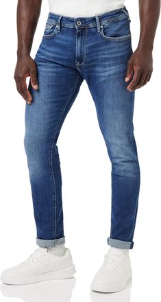 Pepe Jeans London Herren Jeans Stanley, Blue (Denim-hs6), 34W / 32L