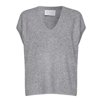 Kaos Kaos - Pull &agrave; col en V - Femme - Pulls - Gris - Taille: 36 FR