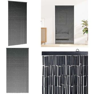 vidaXL Vidaxl - Rideau anti-insectes gris fonc&eacute; 100x220 cm bambou