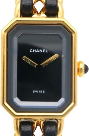 Chanel Montre vintage en m&eacute;tal Pre-owned - Femme - Pre-owned - Noir - Taille: ONE Size
