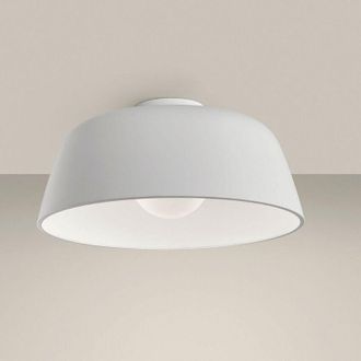 Leds - C4 Leds-c4 - leds C4 Miso &Oslash;433mm Semi Plafonnier Cylindrique Large Blanc E27