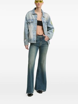 Miss Sixty Schlagjeans mit Bikini-Bund - Blau