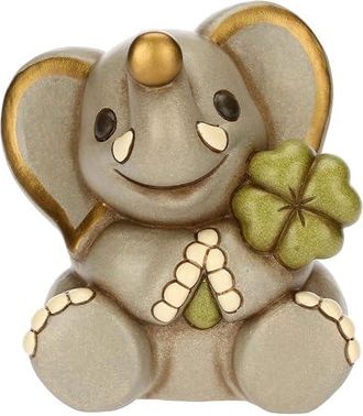 Thun Spardose Elefant Elly aus Keramik, handbemalt, Geschenkidee, 12 x 10,5 x 13 cm