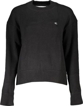 Calvin Klein Femme, Pulls, Noir, Taille: 44 FR Pull ras du cou