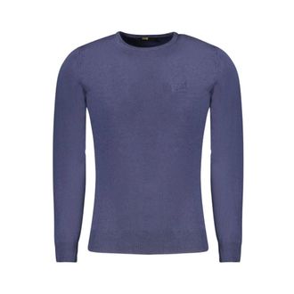 Cavalli Blauer Polyester-Pullover - - Knitwear - Herren - Blau - L