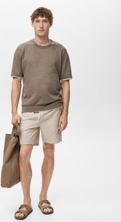 Mango Maillot de bain effet seersucker sable - Homme - XS - MANGO MAN