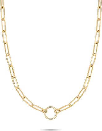 Tamaris Damen Halskette TJ-0678-N-45 aus Edelstahl in IP Gold