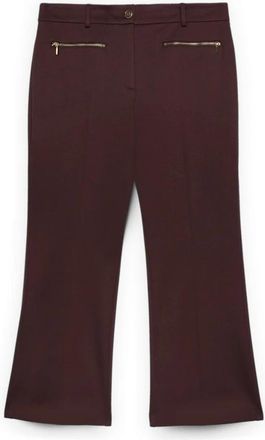 Fiorella Rubino Femme, Pantalons, Brun, Taille: 44 FR Pantalon &Eacute;vas&eacute; Court