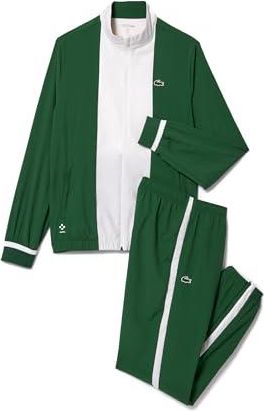 Lacoste Ensemble Survêtement hom-WH7581-00, Vert/Blanc, XS
