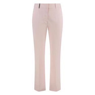 PESERICO Femme, Pantalons, Rose, Taille: 34 FR Pantalon en Coton avec Poches