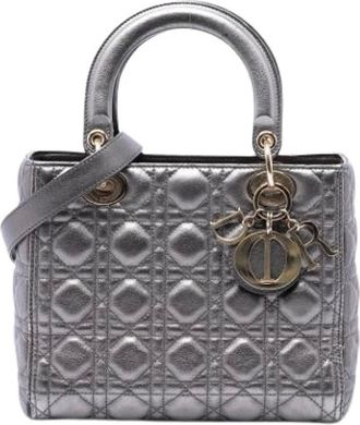 Dior Pre-owned Lady Dior - Femme - Pre-owned - Gris - Taille: ONE Size