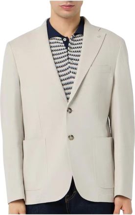 Manuel Ritz Homme, Vestes, Beige, Taille: 2XL Button Jacket 4032G2728M263171