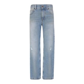 Palm Angels Blaue Baumwollhose im Used-Look - - Jeans - Damen - Blau - W28