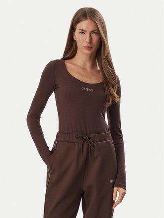 Guess Body V6BP12 K6916 Dunkelbraun Slim Fit