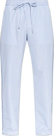 Dolce & Gabbana Homme, Pantalons, Bleu, Taille: S Pantalon Popeline Ray&eacute;