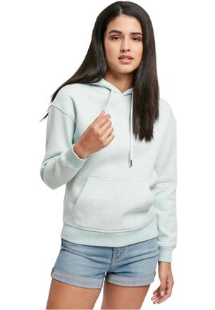 Urban Classics Damen Ladies Color Melange Hoody Kapuzenpullover, aqua melange, 3XL