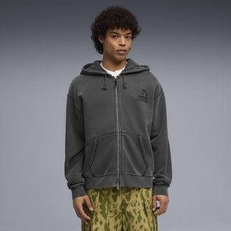 Puma Sweat &agrave; capuche zipp&eacute; PUMA.NOW Homme, V&ecirc;tements, Gris, XXL