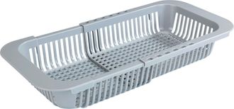 WENKO Geschirrabtropfer, einstellbar, 30-39 cm, Kunststoff, Geschirrstnder, Geschirr