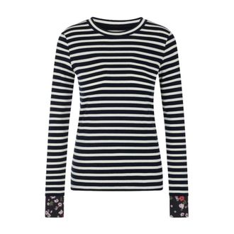 Marc Cain Maritimes Ringelshirt - - Tops - Damen - Schwarzk - M