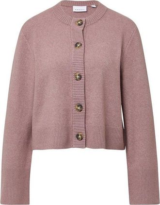 Comma Cardigan Strickjacke Kurze Strickjacke mit Rippdetails