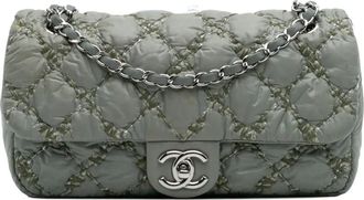 Chanel sac porté épaule Paris-Byzance (2010-2011) - Gris