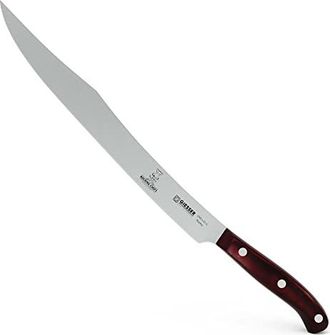 GIESSER seit 1776 - Made in Germany - Tranchiermesser 31 cm Rocking Chefs, PremiumCut Slicer No 1, Schinkenmesser, Micarta, rot, genietet, rostfrei, deutsches