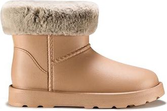 Estro & Luminara Bottes Pluie Femme Hiver - Bottes Femme Hiver Bottines de Pluie Chaudes F115 (37 EU, Marron Clair)