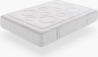 Moonia Tempus Premier Viskoelastische Matratze, 27 cm, Schaumstoffkern mit hoher Dichte, doppelseitig, 4 vertikale Griffe, mittlere Härte, weich, atmungsakti