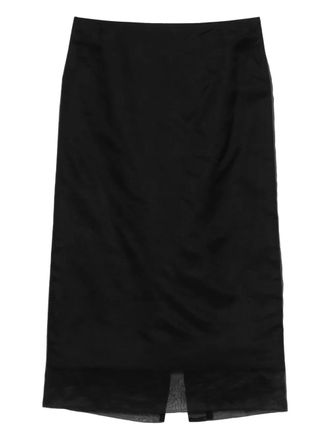 Sportmax slit skirt - Schwarz