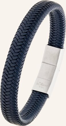 s.Oliver S.Oliver Armband Aus Echtleder blau