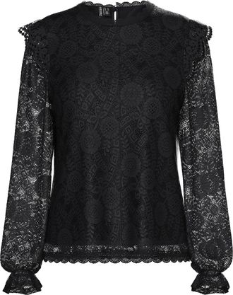 Pieces Pcolline Ls Lace Top Noos