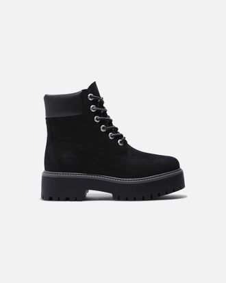 Timberland Wasserdichter Stone Street 6-Inch-Boot f&uuml;r Damen in Schwarz, Damen, Schwarz, Gr&ouml;&szlig;e