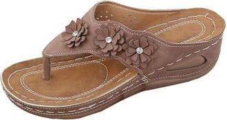 Generic Sandales compens&eacute;es &agrave; bout ouvert pour femme - &Eacute;l&eacute;gantes - Couleur unie - L&eacute;g&egrave;res et confortables - Respirantes - Classiques - Pour l&eacute;t&eacute; et la plage, 