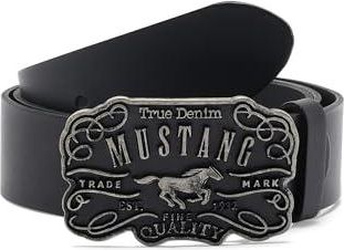 Mustang Jeans Leather Belt W100 Black
