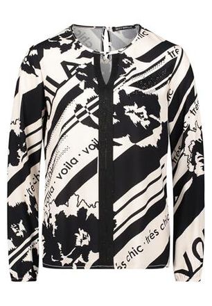 Betty Barclay 8012/1738 Blouse, Cr&egrave;me/Noir, 40 Femmes