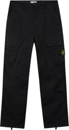 Stone Island Homme, Pantalons, Noir, Taille: W34 Pantalon cargo coupe droite