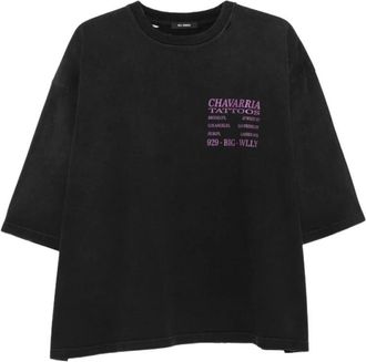 Willy Chavarria Homme, Tops, Noir, Taille: S T-Chemises