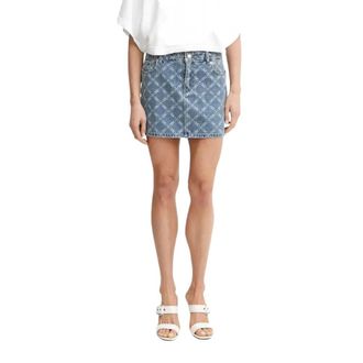 Michael Kors Empire Diamond Print Jeansrock - - Skirts - Damen - Blau - XS