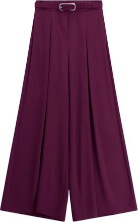 Imperial Femme, Pantalons, Rouge, Taille: 36 FR Pantalone palazzo cintura