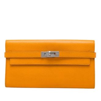 Herm&egrave;s Pre-owned Kelly Long Wallet - - Pre-owned - Damen - Orange - ONE SIZE