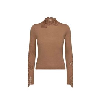 Marella Marella - Maille > Maille &agrave; col rond - Femme - Pulls - Brun - Taille: 42 FR