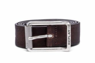 Replay Herren Gürtel aus Leder, Faded Black Brown 127 (Braun), 100