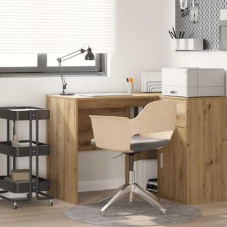 vidaXL Bureau ch&ecirc;ne artisanal 102 x 50 x 75 cm Bois ding&eacute;nierie Vidaxl